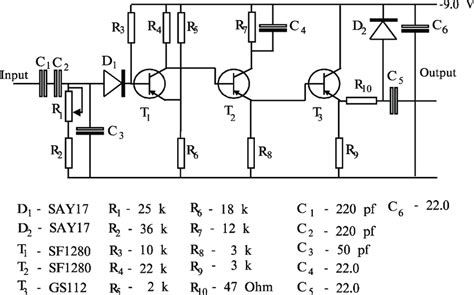 The Electric Diagram Of The Preamplifier Download Scientific Diagram