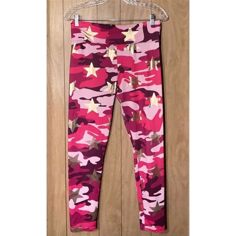 Justice Pants And Jumpsuits Justice Active Pink Camouflaged Leggings
