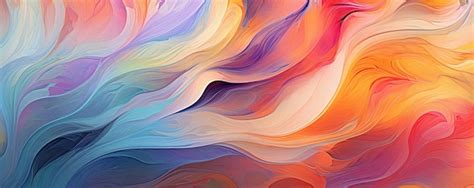 Premium Ai Image Dynamic Background With Swirling Abstract Forms And Vibrant Colors Panorama