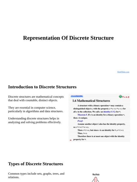 Representation Of Discrete Structure Pdf Discrete Mathematics Combinatorics