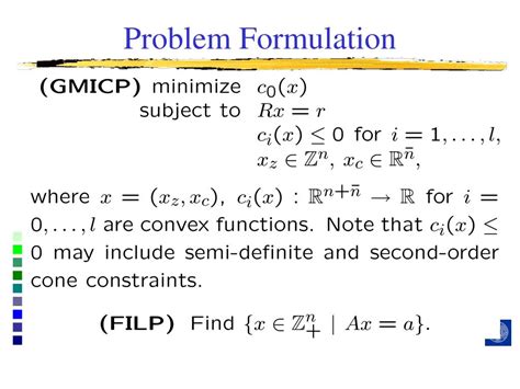 Ppt Computational Experiences With Branching On Hyperplane Algorithm