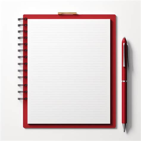 Premium Photo Classic Notepad And Pen Isolated On White Background