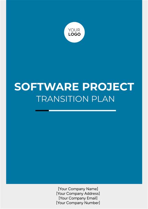 Free Software Project Transition Plan Template To Edit Online