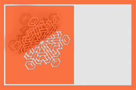 반으로 접힌 종이 눈송이 조각 구부러진 흰색 배경 3d 그림자에 아름다운 그림자를 투사 가리기에 대한 스톡 사진 및 기타 이미지 가리기 개념 겨울 Istock