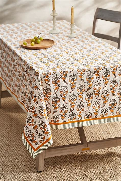 Calla Cotton Tablecloth Yellow Terrain