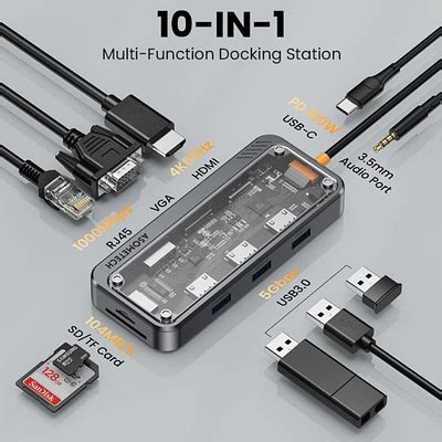 Док-станция USB3.0 Type-C с RJ45 - купить недорого на Prom.ua: цены ...