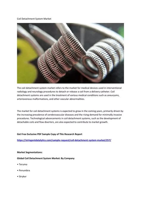 Ppt Coil Detachment System Market Overview Analysis Trends Share