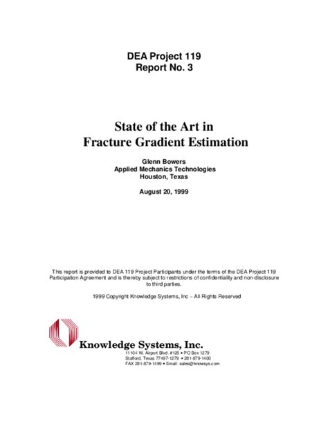 Pdf State Of The Art In Fracture Gradient Estimation State Of The Art In Fracture Gradient