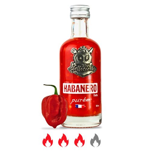 Habanero : Purée de piment habanero de Hellicious