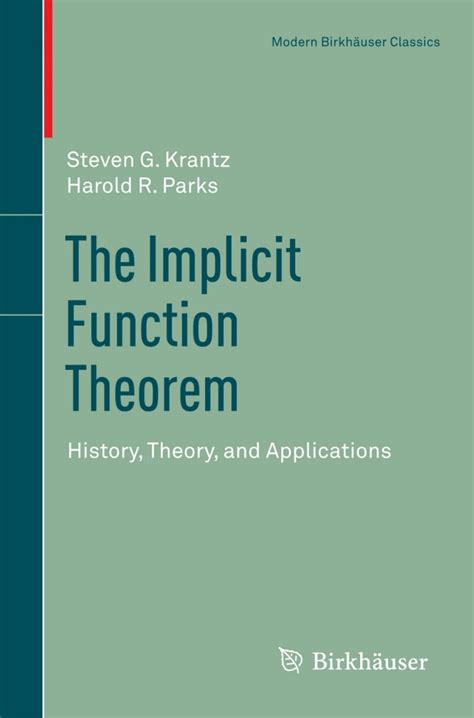 The Implicit Function Theorem History Theory And Applications Premiumjs Store