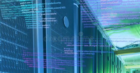 programming language on notebook used by server room it experts close
