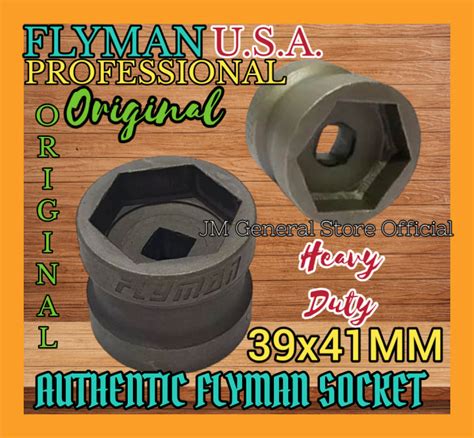 Torque Drive Socket 39x41mm Original Flyman Usa Heavy Duty Torque