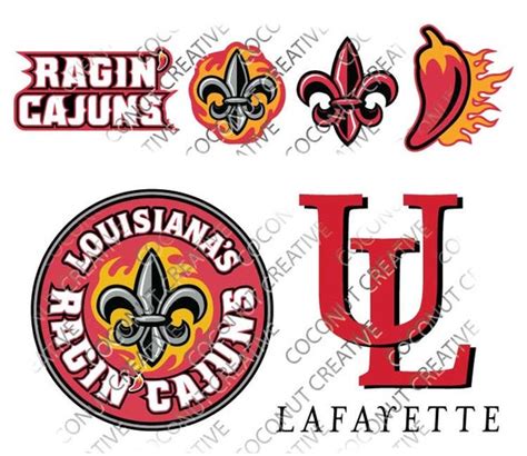 University Of Louisiana Ul Lafayette Ragin Cajuns Logo Svg Dfx