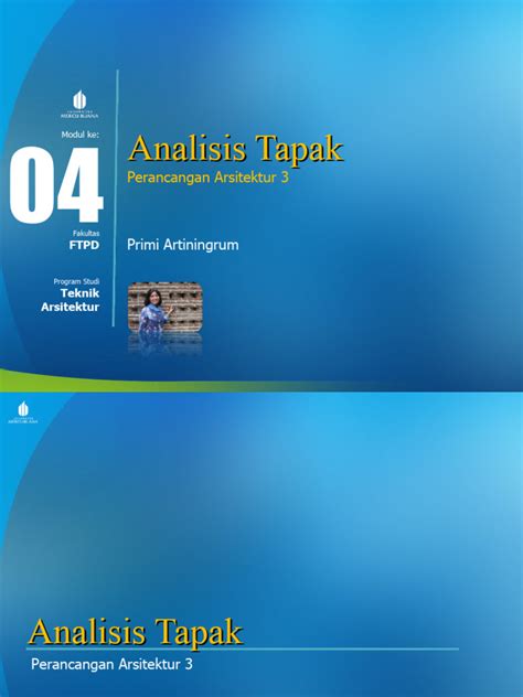 Analisa Tapak Pdf