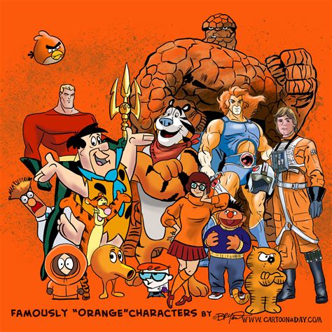 Famous Orange Cartoon Characters
