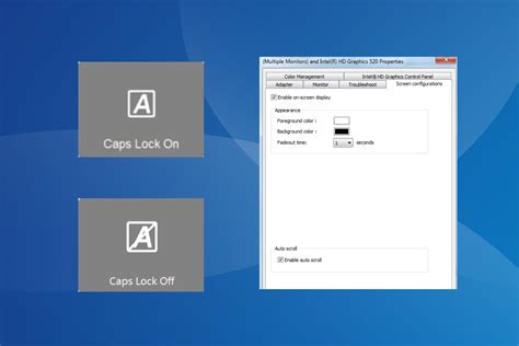 How To Enable Or Disable Caps Lock On Screen Display Indicator In
