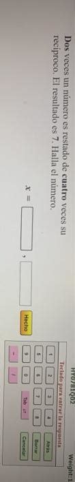 Solved Twice A Number Is Subtracted From Its Reciprocal Four