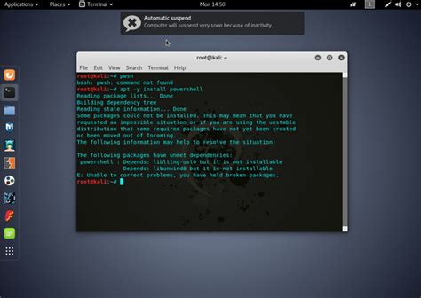 Getting This Error Installing Powershell Any Known Fixes Rkalilinux