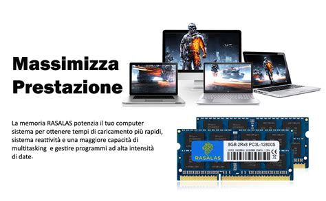 Rasalas 16gb 2x8gb Ddr3l 1600mhz Sodimm 2rx8 Pc3l 12800s 8 G Ddr3 Portatile Ram Pc3 12800