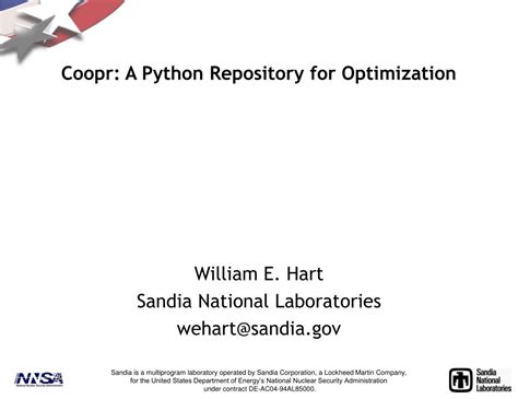 PPT Coopr A Python Repository For Optimization PowerPoint Presentation ID 5929958