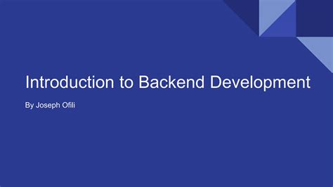 introduction to backend development 1 pptx