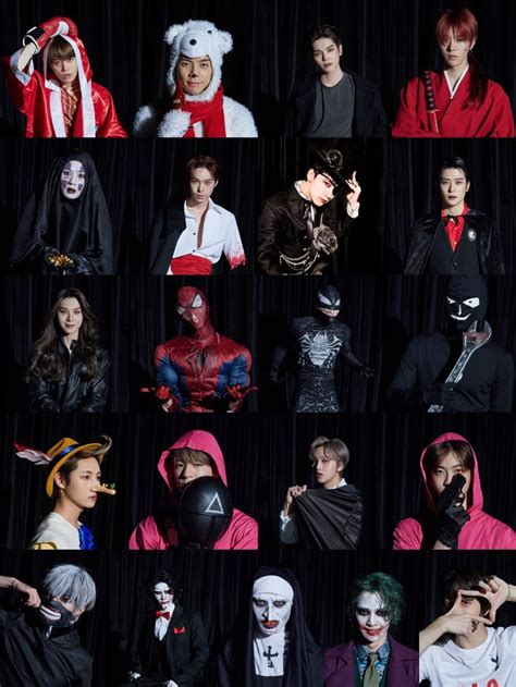Nct Halloween 🎃 Celebridades Arte En Lienzo De Bricolaje Nct