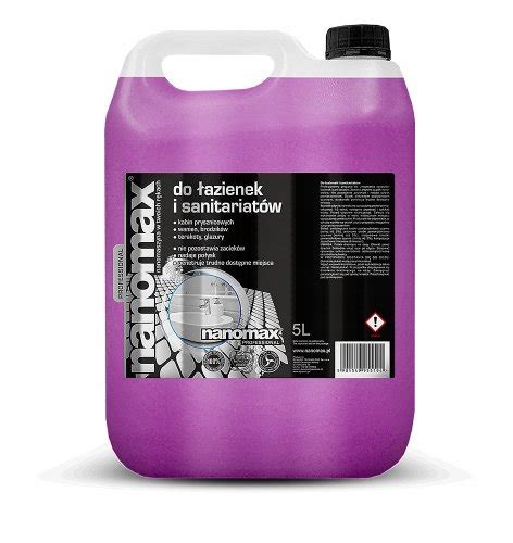 Nanomax, Płyn do łazienek i sanitariatów, 5 L - nanomax | Sklep EMPIK.COM