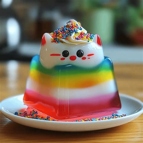 Whimsical Birthday Cake Jelly Cat That Dances On Your Tastebuds Propertastyfood