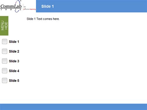 How To Show Or Hide The Menu In Articulate Storyline