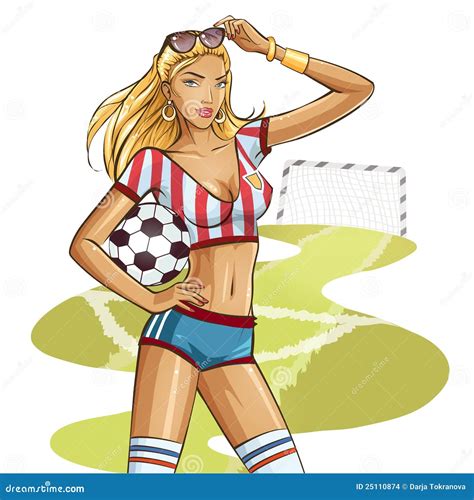 Soccer Player Stock Vector Illustration Of Green Beautiful 25110874