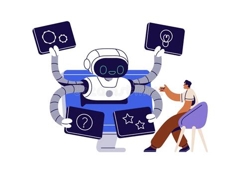 Ai Robot Assistant Supporting Online Chatterbot And Customer Communication Chatbot Help Stock