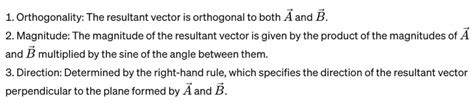 Understanding Vector Product Definition Formula Characteristics Examples And Applications