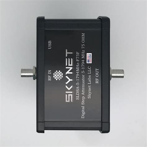 digital step attenuator 63 db 5 1794 mhz 75 ohm skynet labs