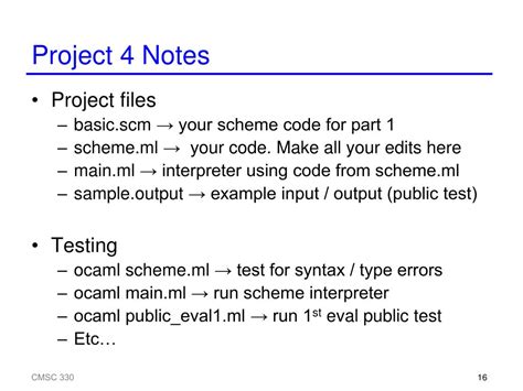 Ppt Cmsc 330 Organization Of Programming Languages Powerpoint