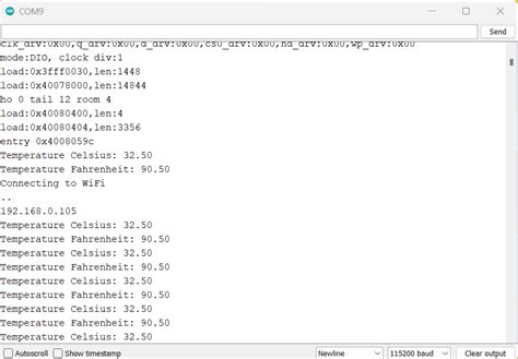Esp32 Web Server With Ds18b20 And Max7912 7segment Display Interface