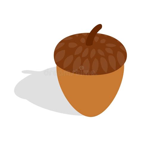Acorn Icon Cartoon Style Stock Vector Illustration Of Nature 78763182