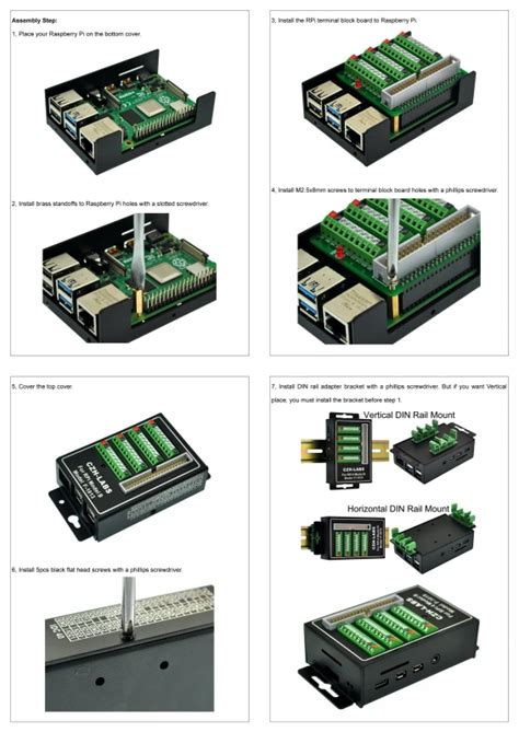 Rpi Screw Terminal Block Breakout Module With Aluminum Enclosure For