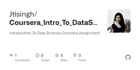 GitHub Jtisingh Coursera Intro To DataScience Introduction To Data Science Coursera Assignment