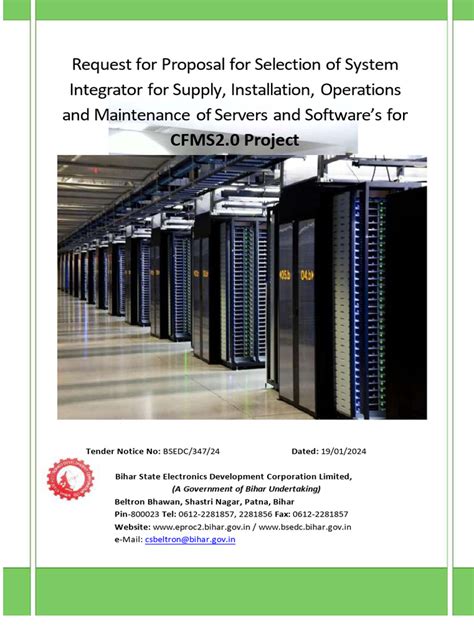 Rfp Cfms 20 Infrastructure Pdf Request For Proposal Cloud Computing