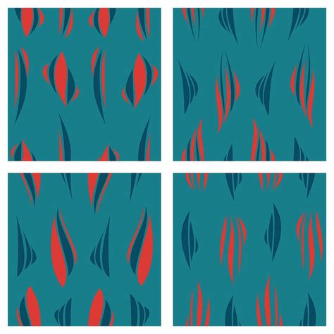 부족 손으로 그린 배경 에스닉 패턴 벡터 세트 Eps Ai Uidownload