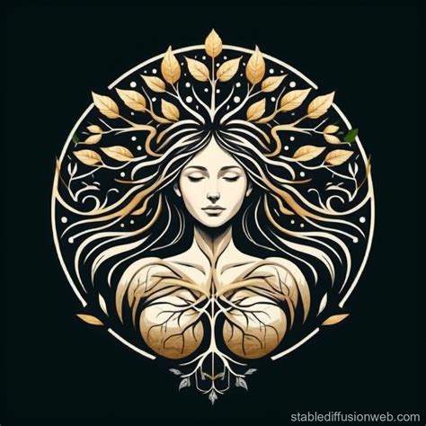 Golden Ratio Tree Of Life Mandala Stable Diffusion Online
