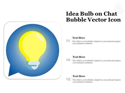 Idea Bulb On Chat Bubble Vector Icon Ppt PowerPoint Presentation Example 2015 PDF