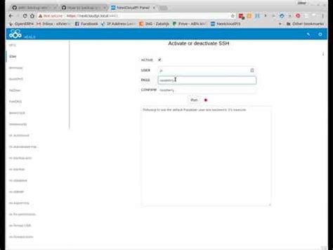 NextCloudPi How To Enable Ssh Using Ncp Web YouTube