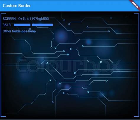User Interface Flutter How To Draw Custom Borders Around A Widget Inside A Container