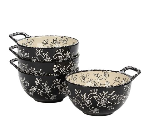 Temp Tations As Is Floral Lace Set 16 Ozbowls Whandles One Color Editorialist