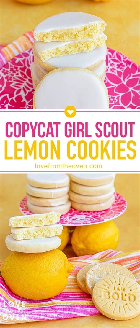 Girl Scout Cookies Lemon Cookie Recipe Copycat • Love From The Oven