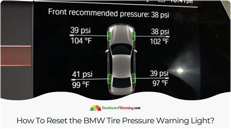 Bmw Tire Pressure Warning Light Reset Steps