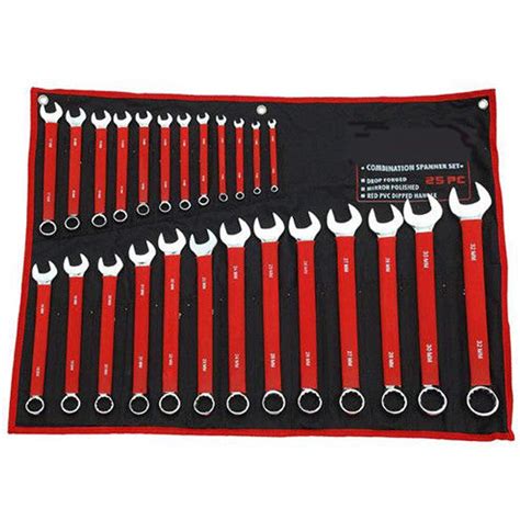 Buy 25pc Metric Combo Spanner Combination Set Ring Open Ended 6mm 32mm Soft Grip Online At
