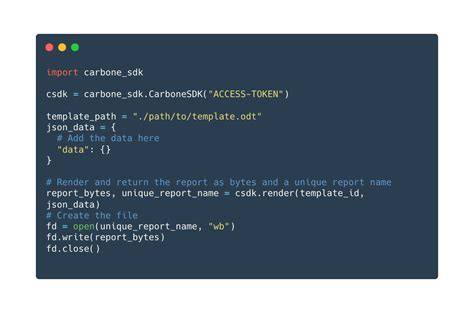 Build Sublime And Rich Documents PDF And Reports From Your Python Application With Carbone