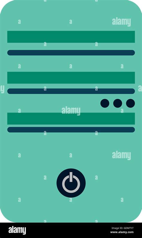 Computer Cpu Server Icon Stock Vector Image And Art Alamy